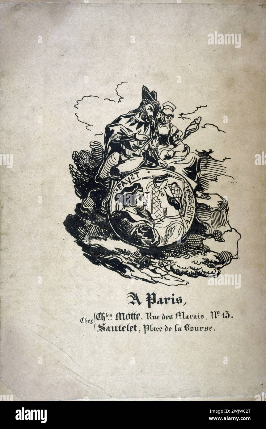 Deveria, Delacroix and Charles Motte. "Faust, tragedy of Mr. de Goethe ...