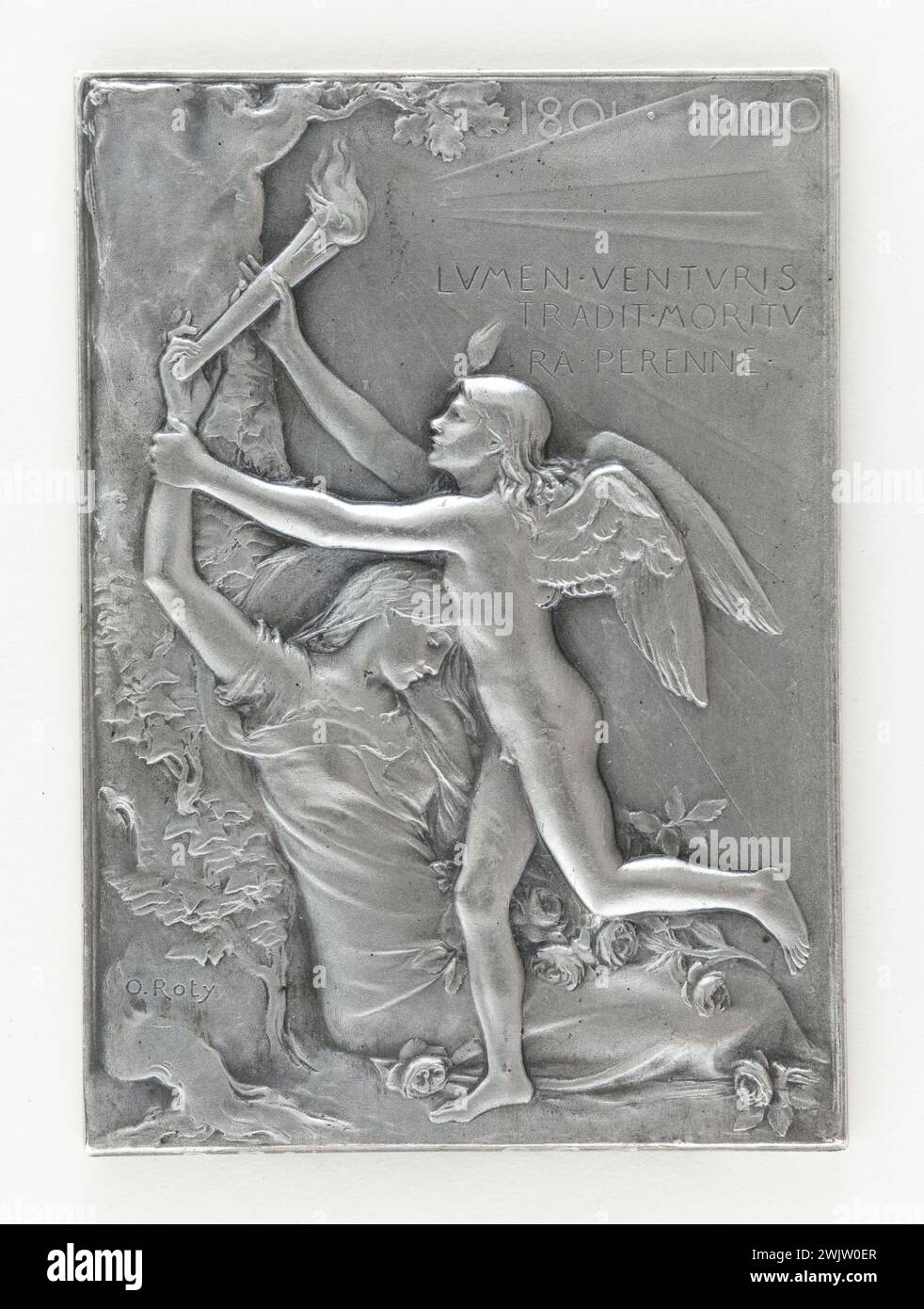 Louis Oscar Roty (1846-1911). Medal plate. Universal exhibition of 1900 ...