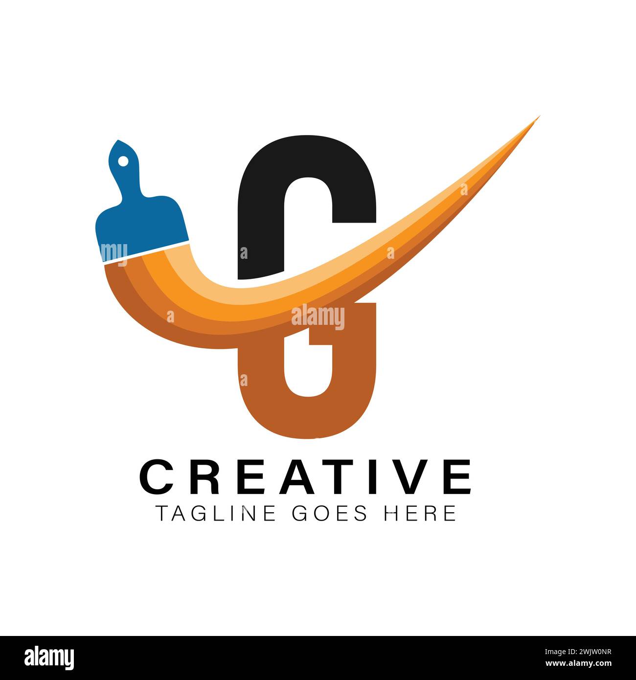 G paint logo hi-res stock photography and images - Alamy