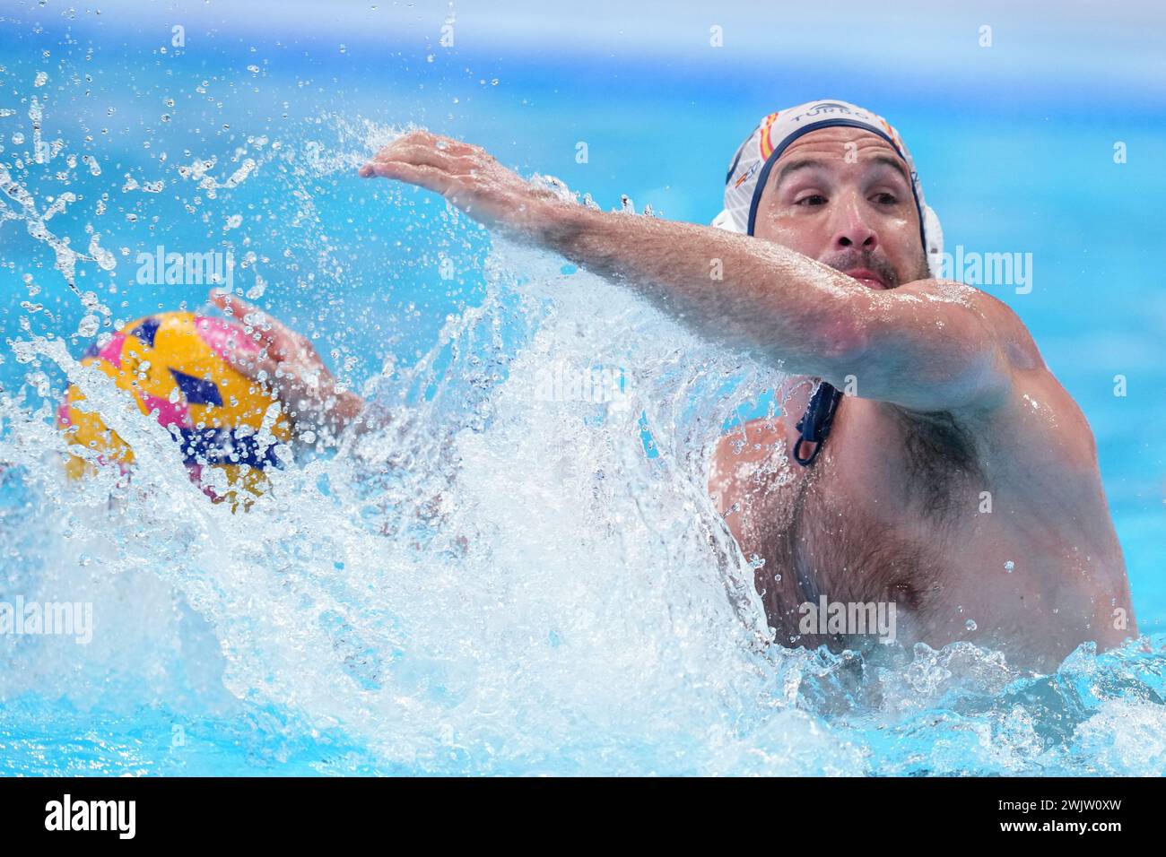 Doha, Qatar. 17th Feb, 2024. Felipe Perrone Rocha of Spain competes ...