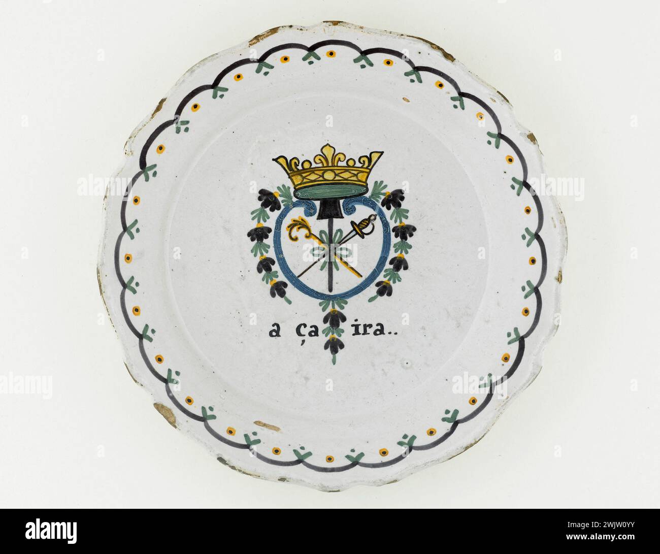 Anonymous. Plate. Earthenware. Paris, Carnavalet museum. 70955-53 A CA ...