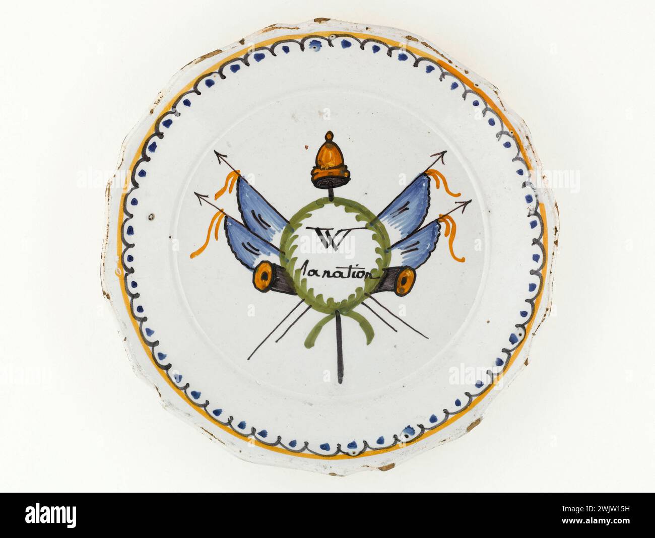 Anonymous. Plate. Earthenware. Paris, Carnavalet museum. 71478-53 ...