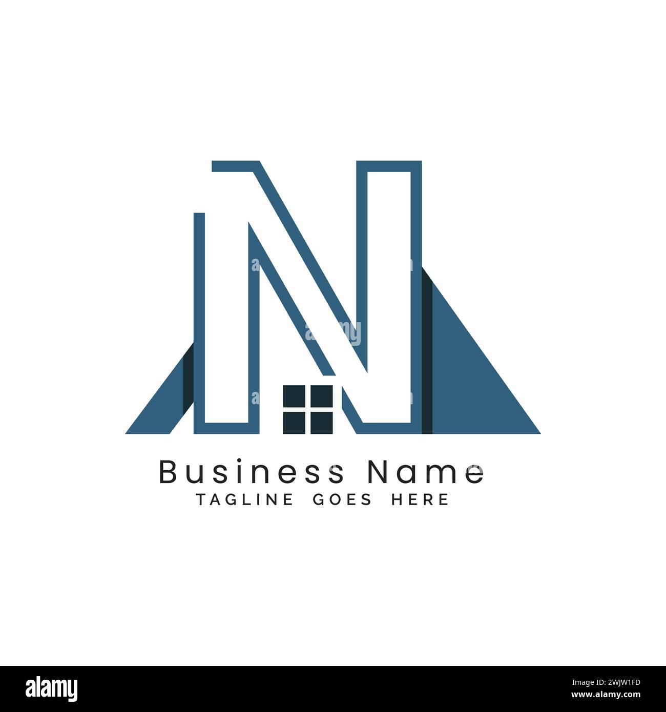 N home logo Stock Vector Images - Alamy