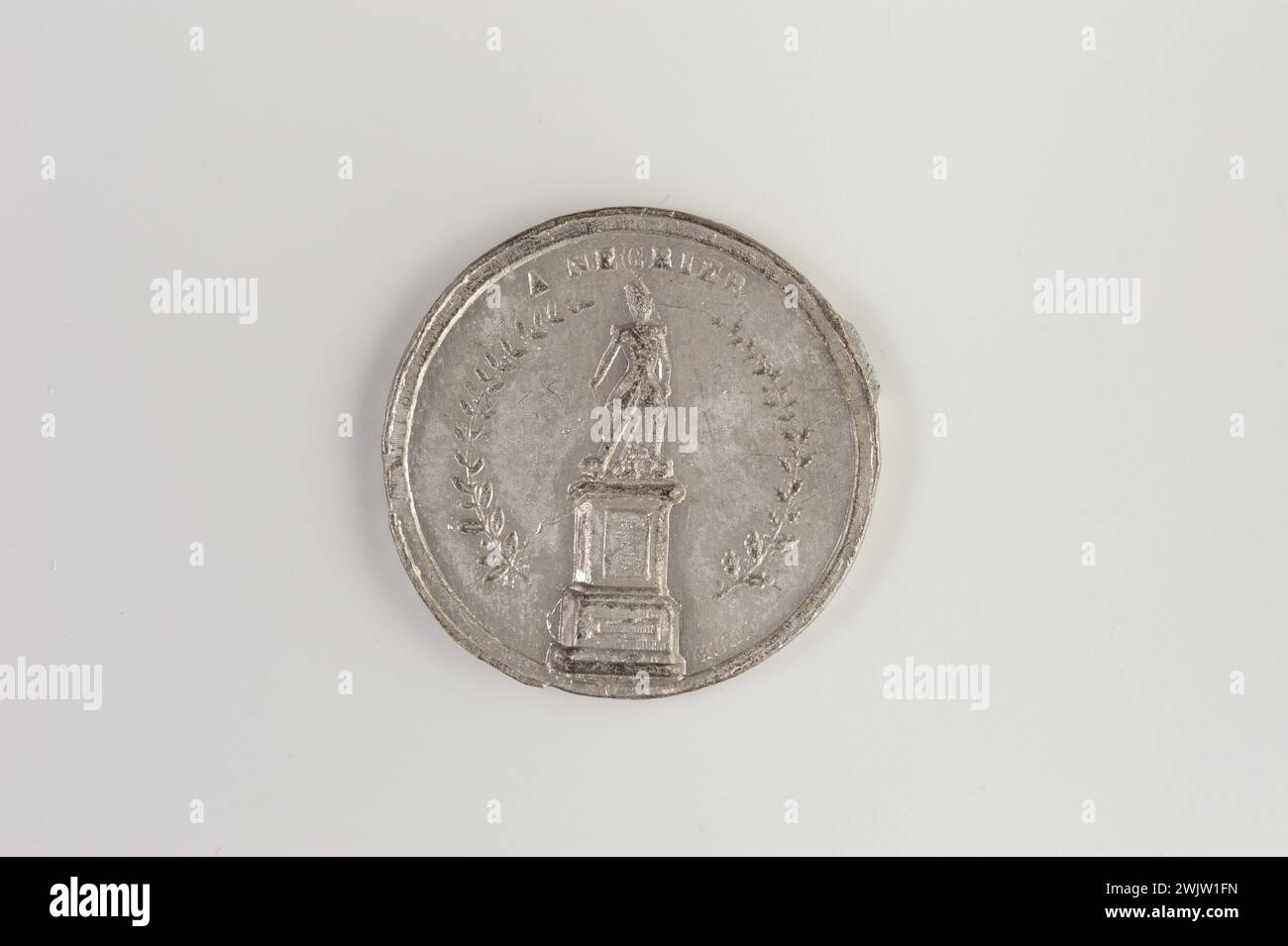 Carnavalet museum, medal collection Right statue of General Trader on a ...
