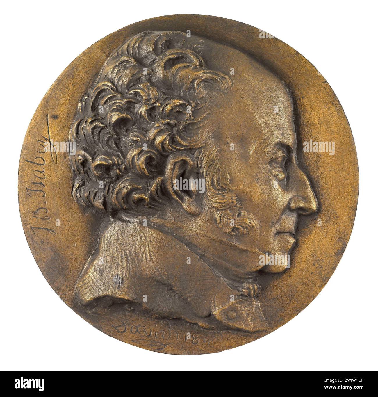 David d'Angers (1788-1856). Portrait of Jean-Baptiste Isabey (1767-1855), painter and ...