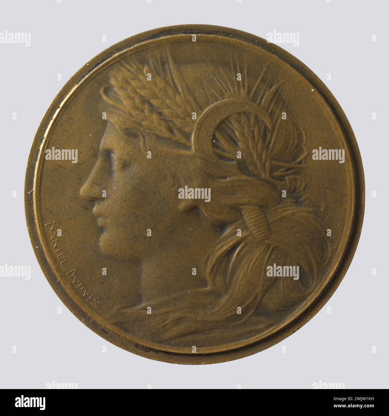 Dupuis, Daniel (n.1849-02-15-D.1899-11-14), medal test, allegory of the ...