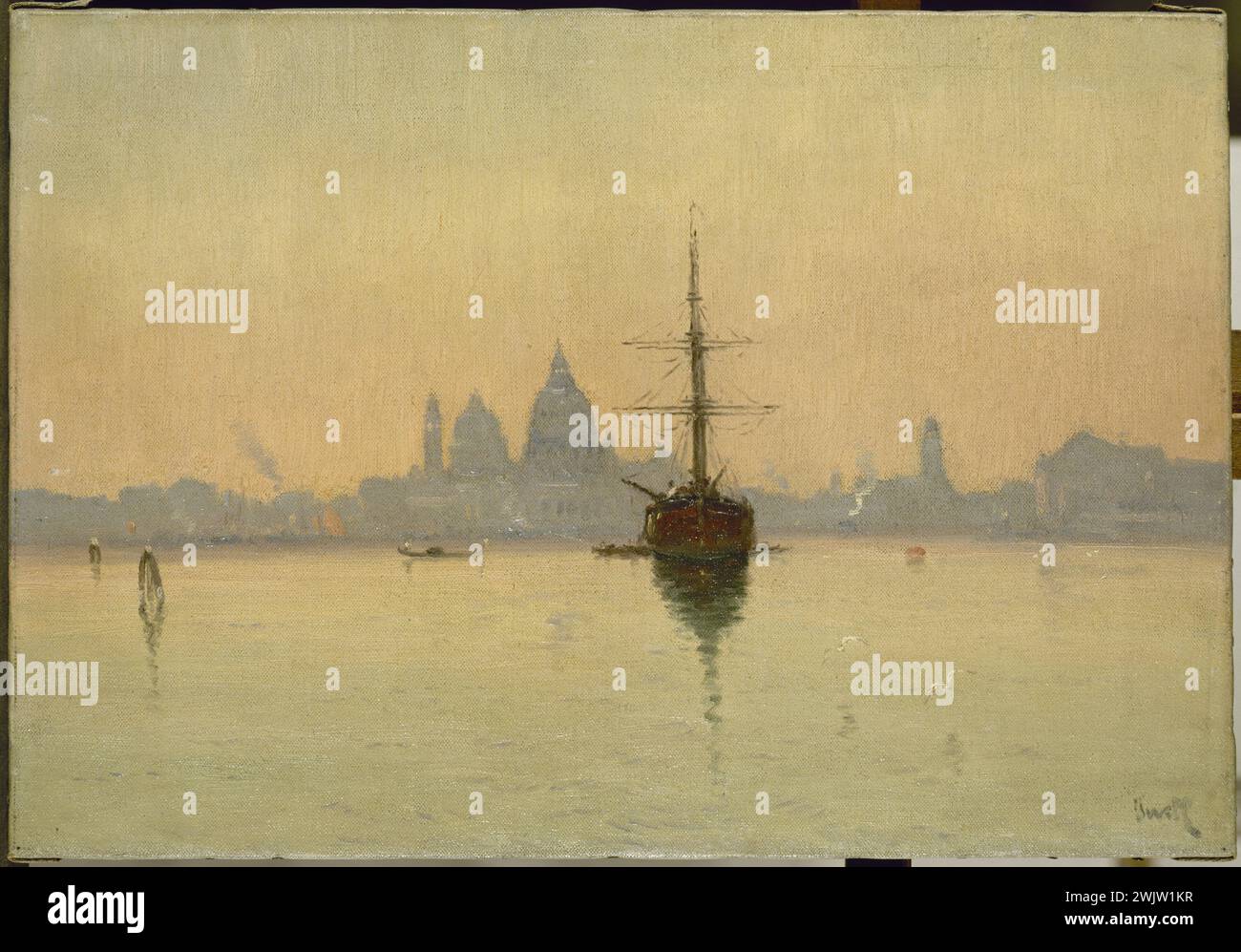 Iwill (Marie-Joseph Léon Clavel, known as 1850-1923). "Venice", 20th ...