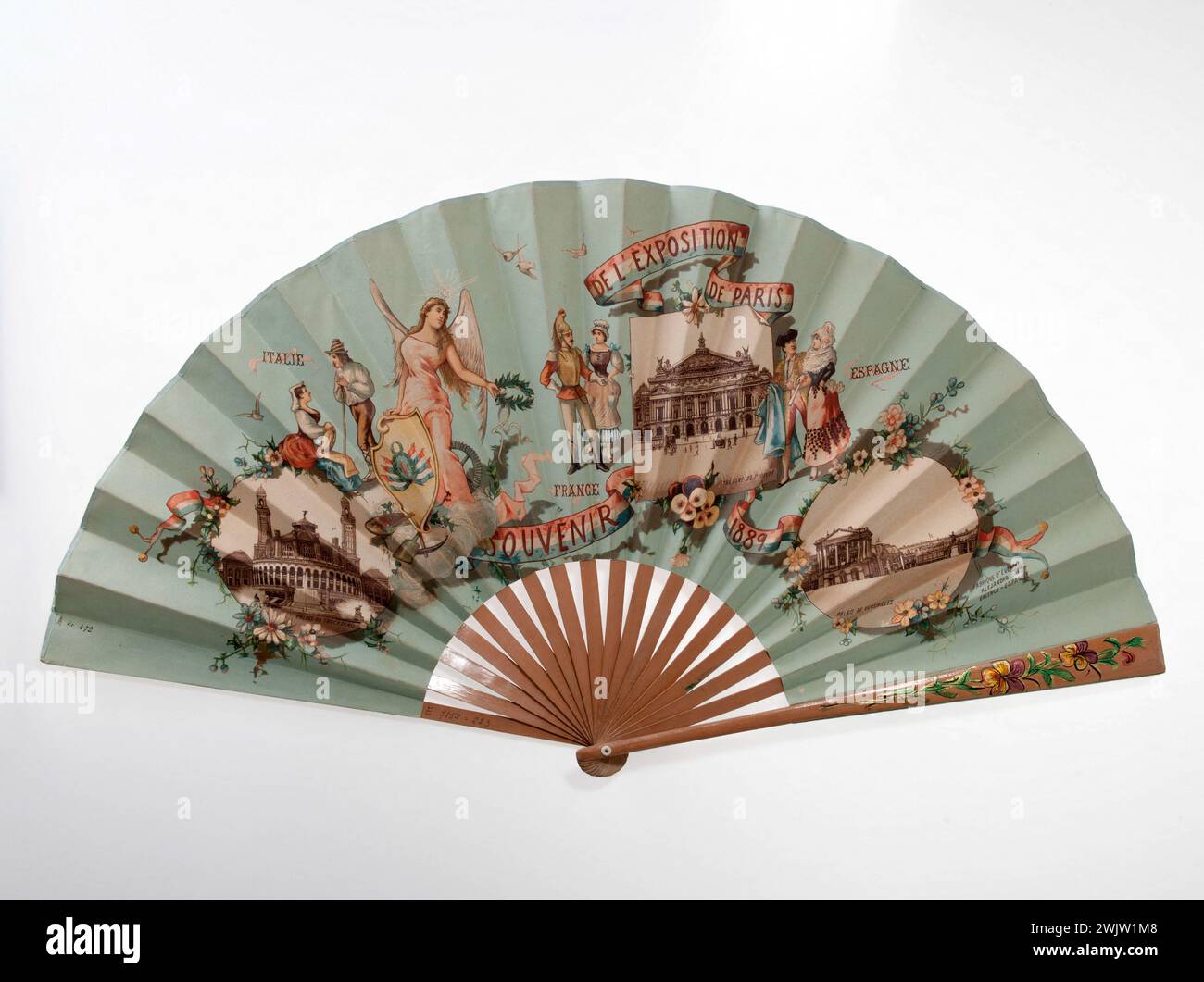 EVENTAIL. Some monuments of the 1889 exhibition. Printing paper, common ...