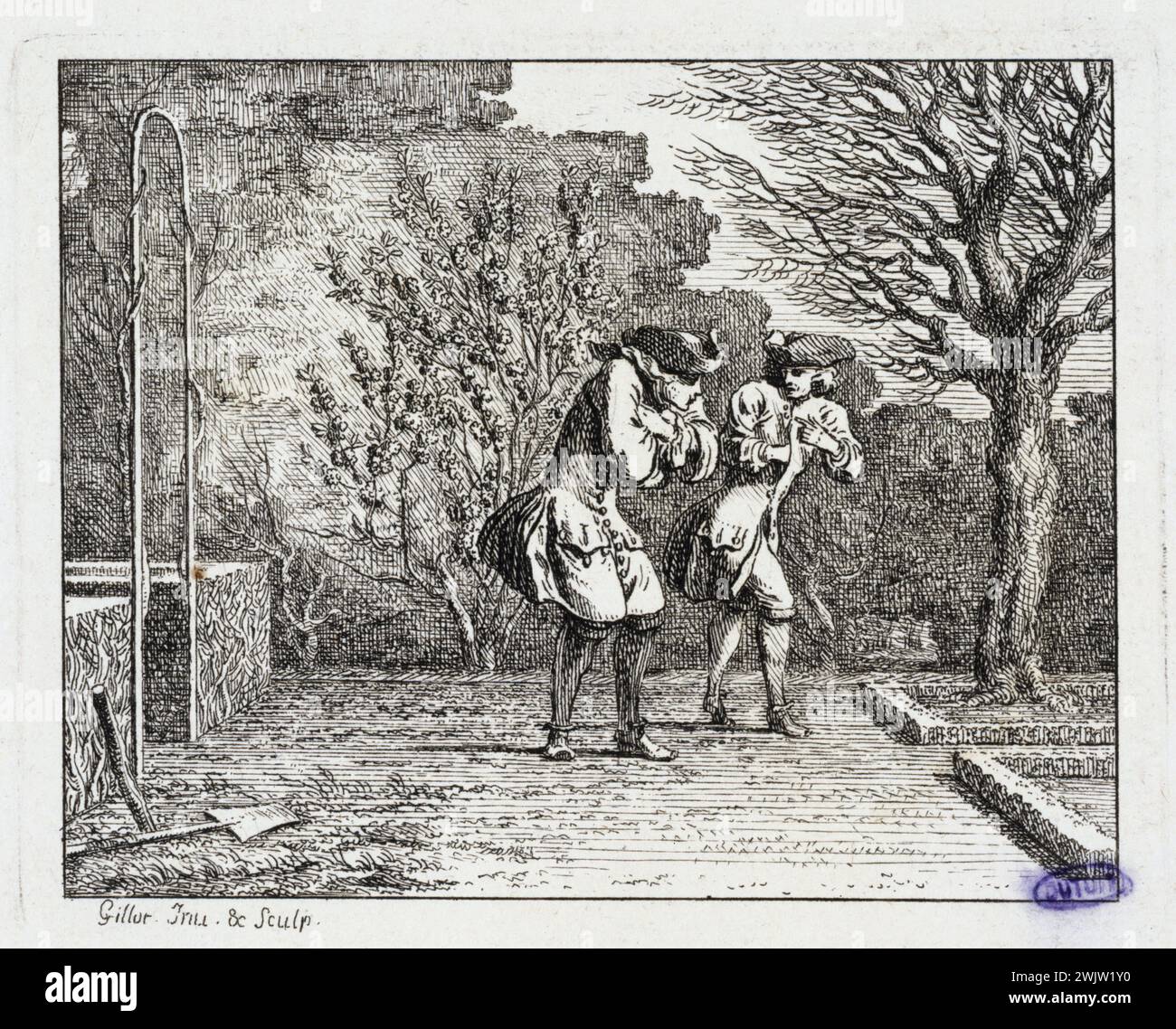 Claude Gillot (1673-1722). "Fables" of the Mothe. Illustration of the ...