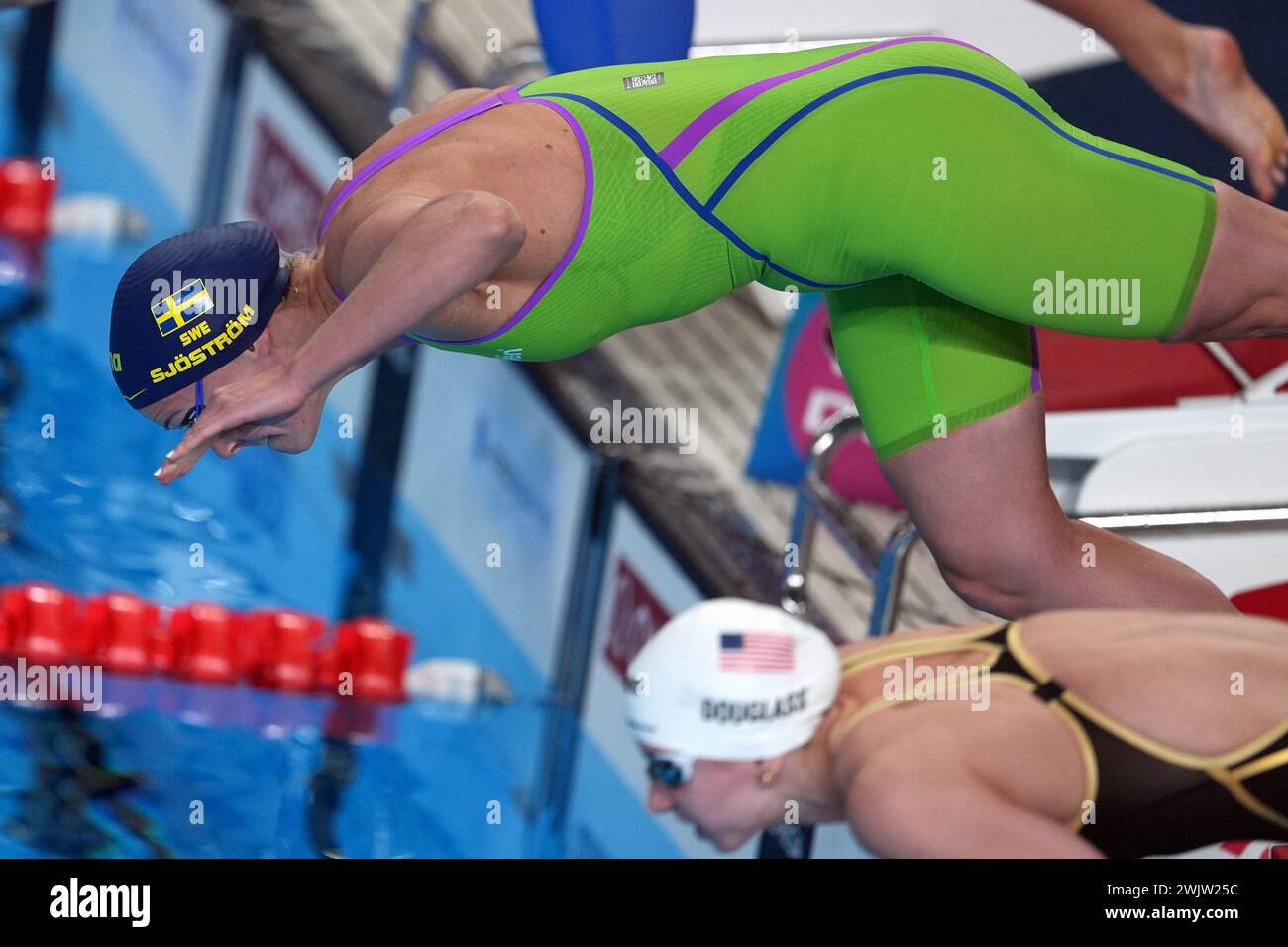 Doha, Qat. 17th Feb, 2024. Sarah Sjostrom from Sweden in action at ...