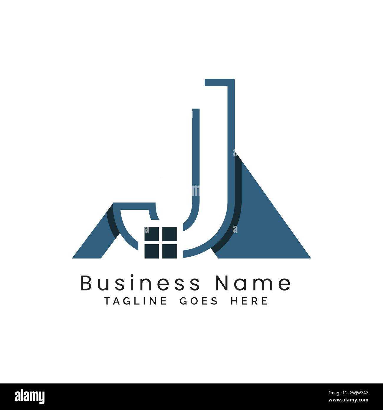 Letter J Real Estate Logo. Alphabet J Concept Design Property Business ...