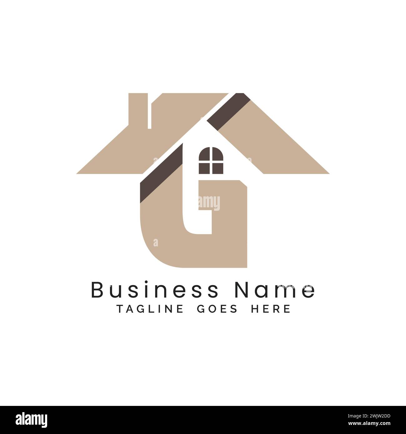Letter G Real Estate Logo. Alphabet G Concept Design Property Business ...