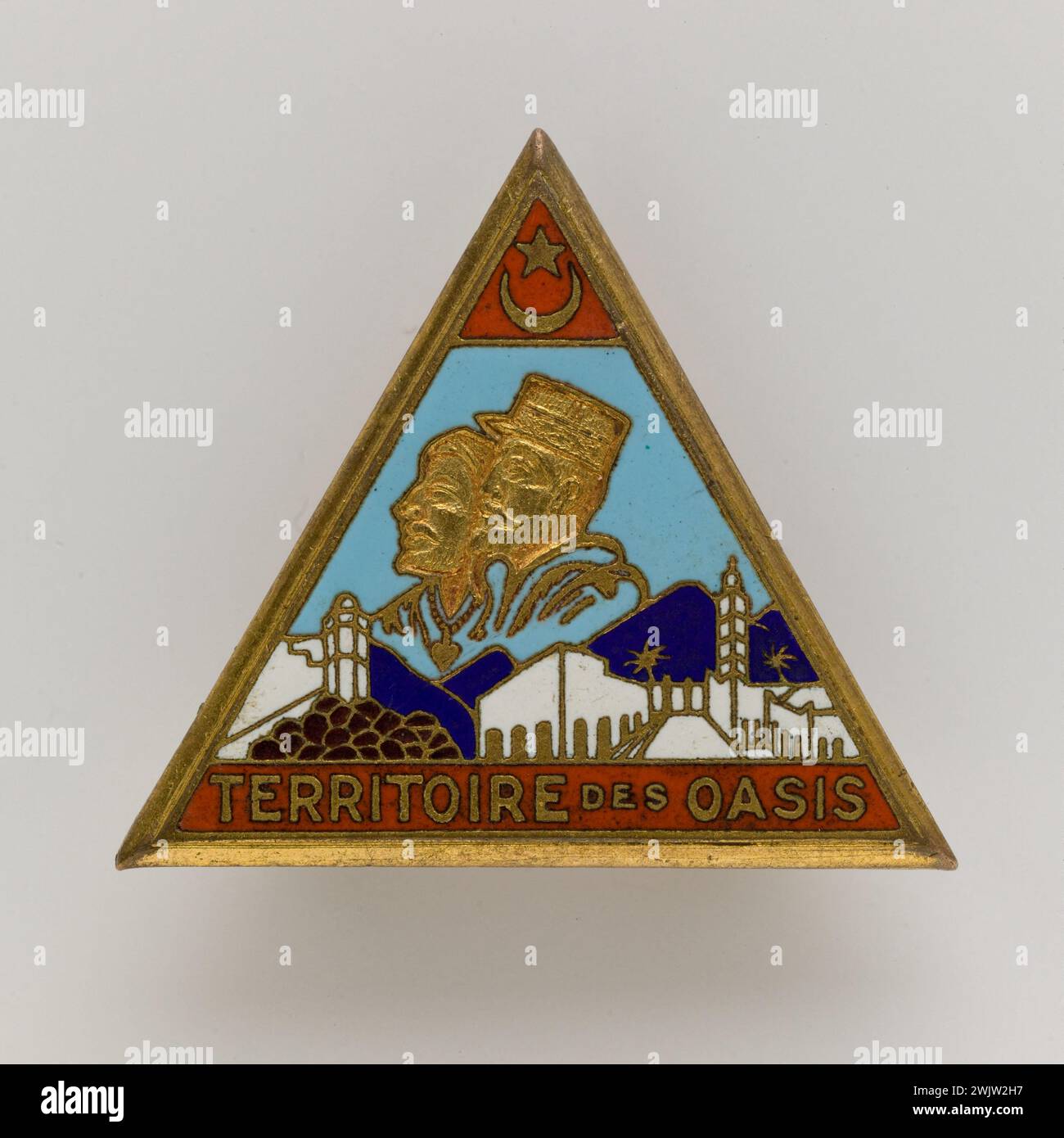 Insignia of the territory of the Oasis (French department of the Sahara ...