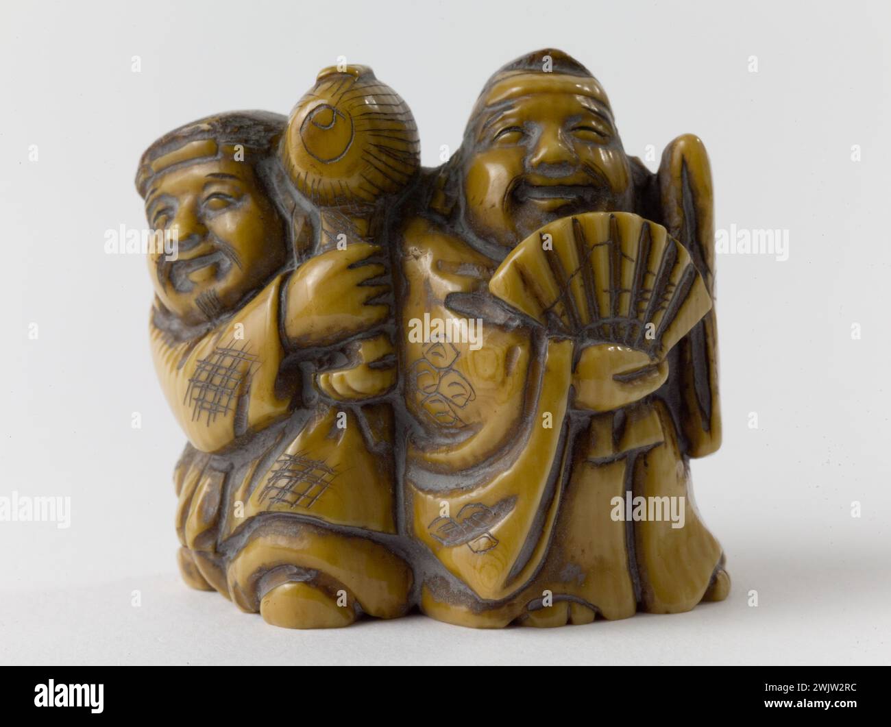Netsuke. Gods of happiness. Japan. Ivory. Paris, Cernuschi museum ...