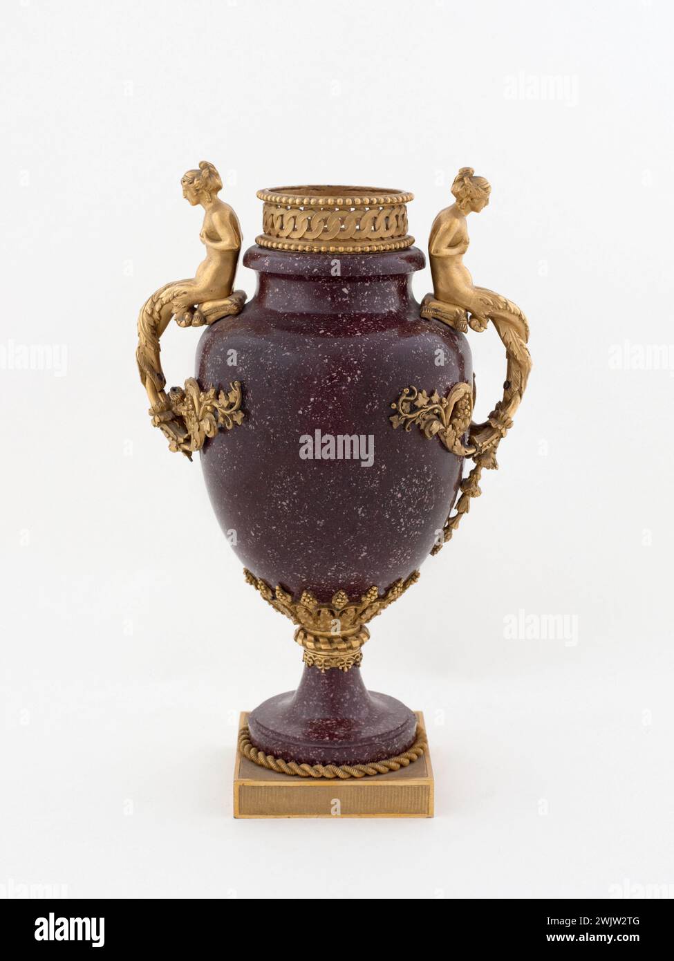 Anonymous. "Ovoid vase". Porphyry and bronze. 1760-1790. Paris ...