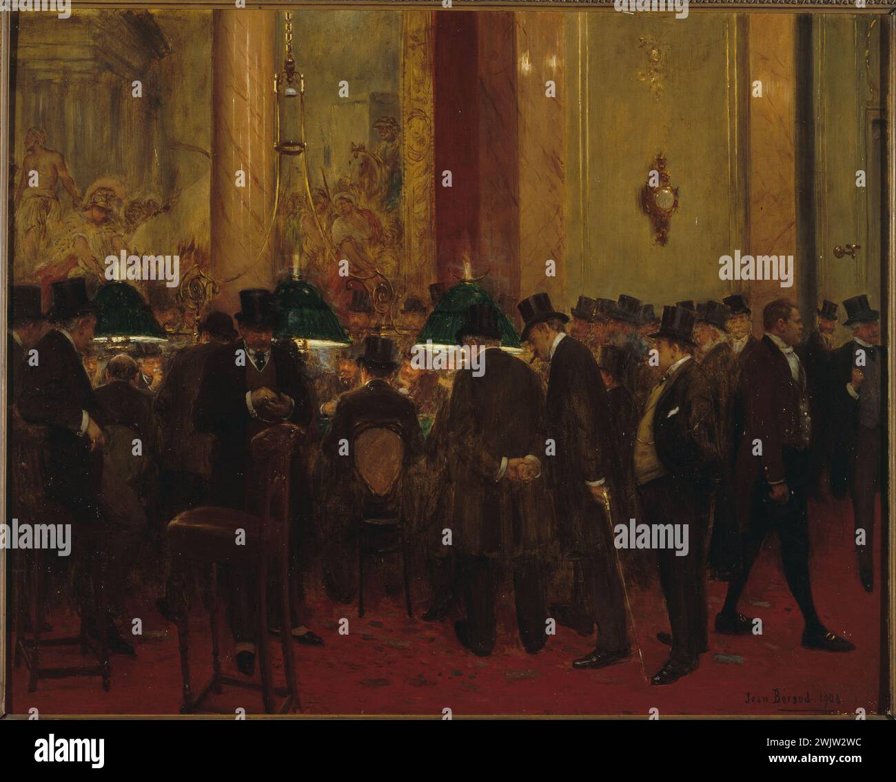 Jean Béraud (1849-1936). "Au Cercle", 1908. Museum of Fine Arts of the ...