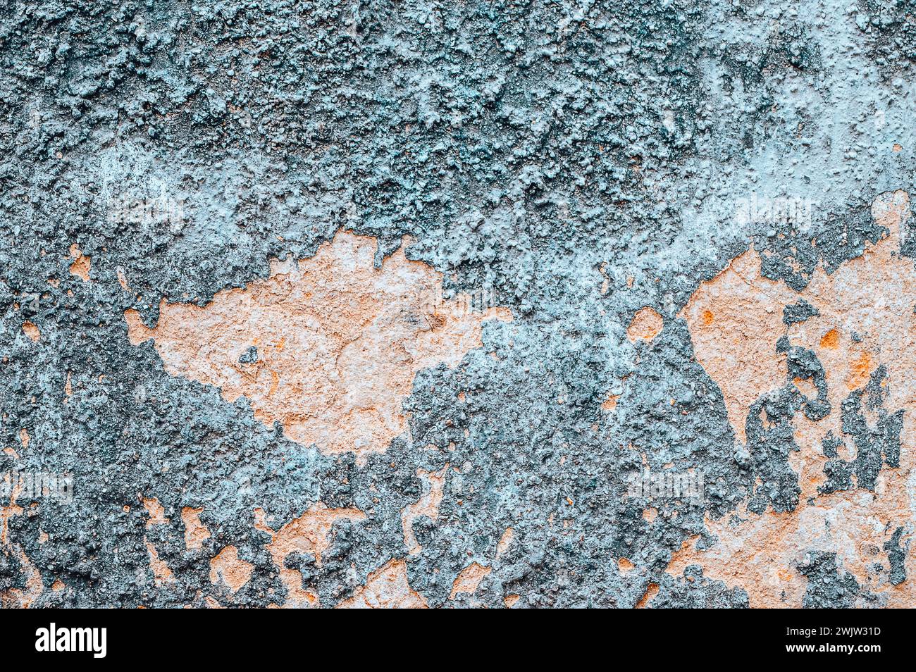 Old cracked weathered painted wall background texture. dirty peeled ...