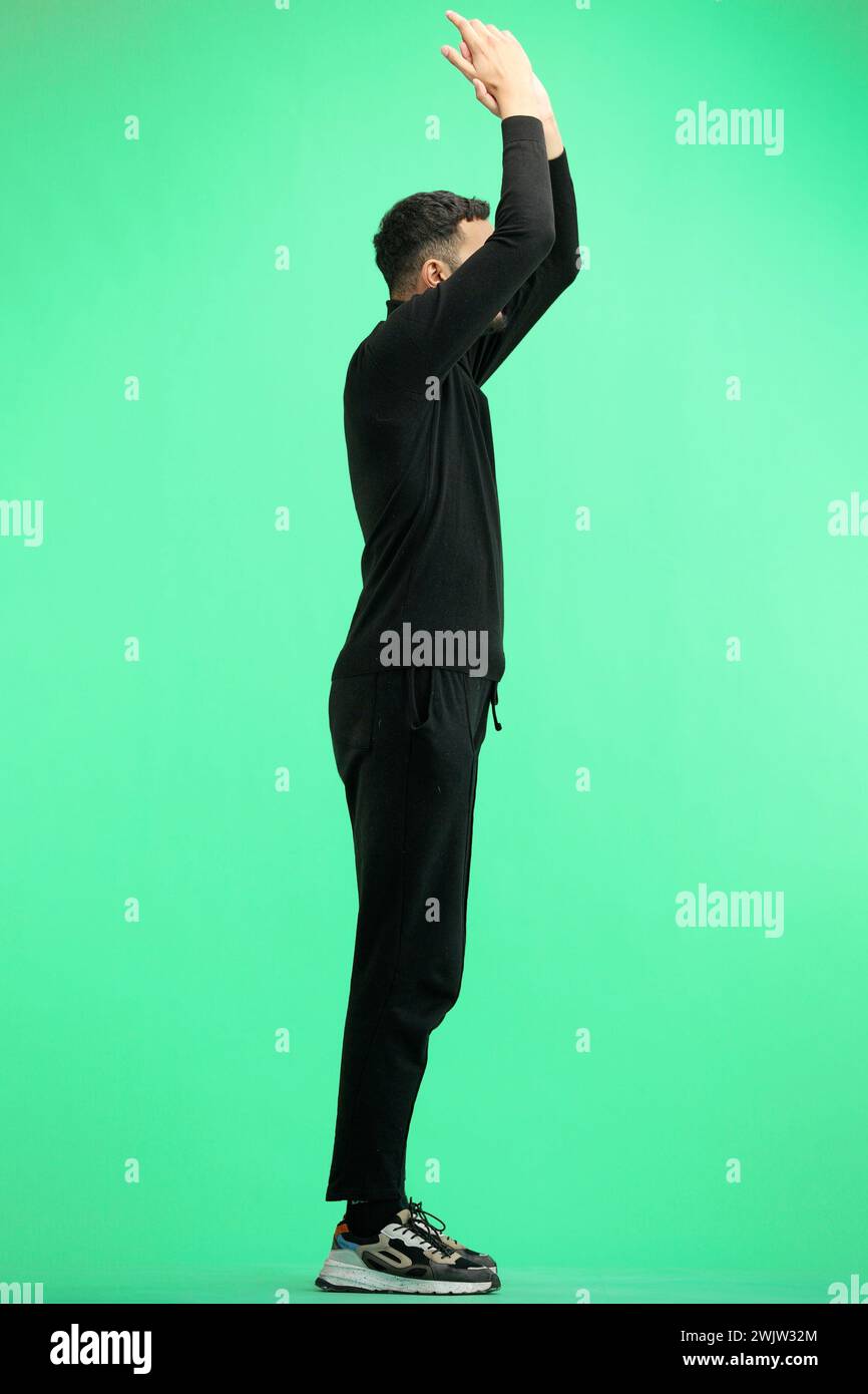 Man beard claps hands hi-res stock photography and images - Alamy