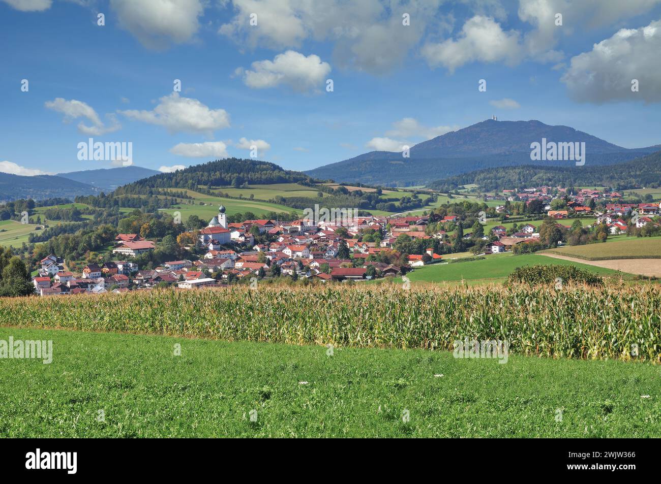 the Town of Lam in Lamer Winkel,Cham District,bavarian Forest,Bavaria ...