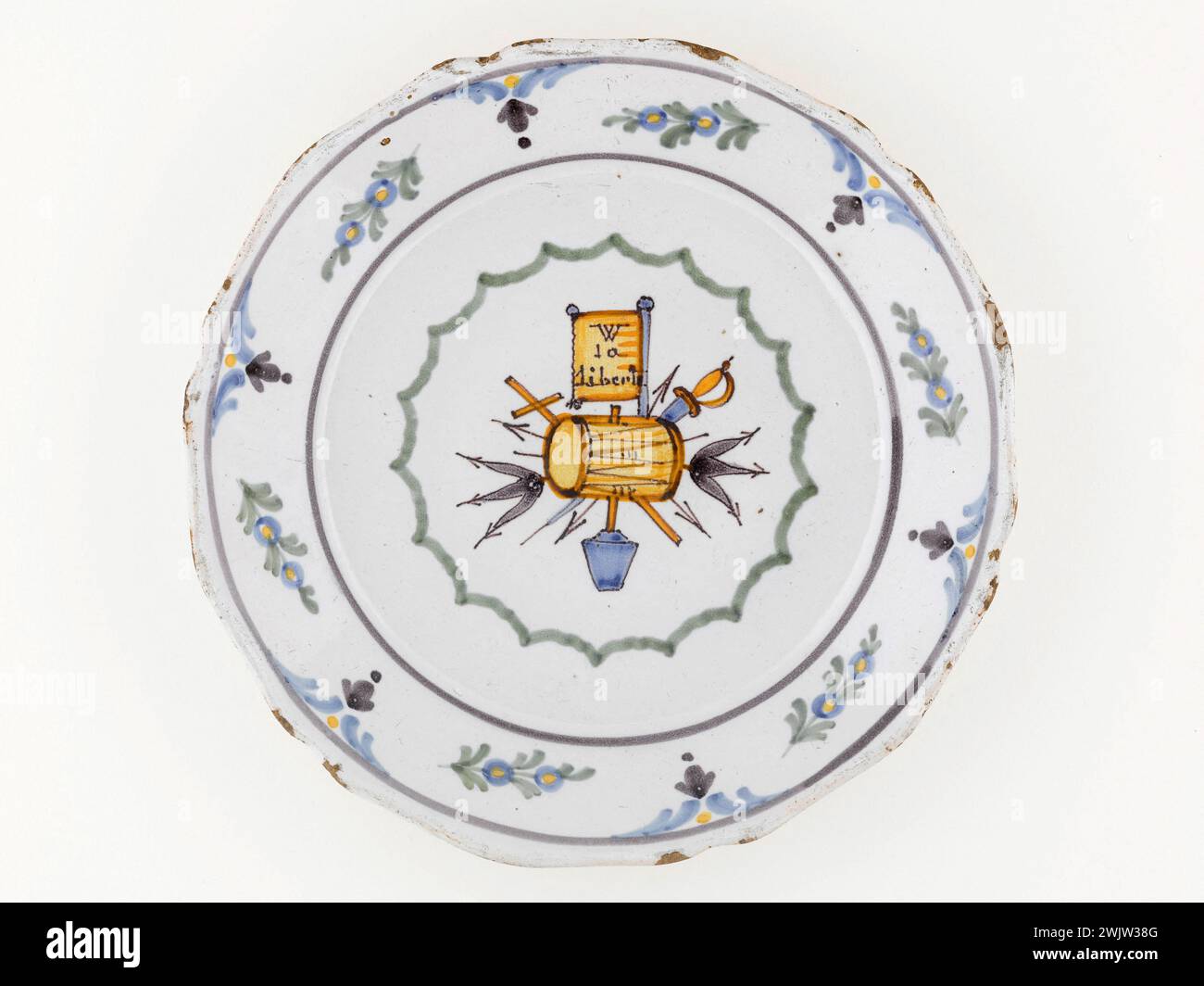 Anonymous. Plate. Earthenware. Paris, Carnavalet museum. 71478-41 ...