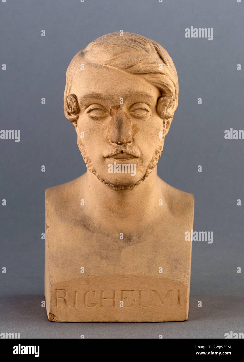 Jean-Pierre Dantan (dit Dantan young). Serious portrait of Richelmi ...