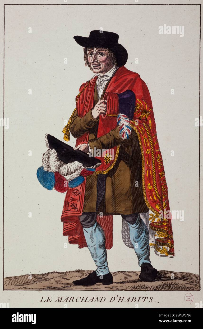 The clothes merchant ". Estampe. Paris, Musée Carnavalet. 53579-1 ...