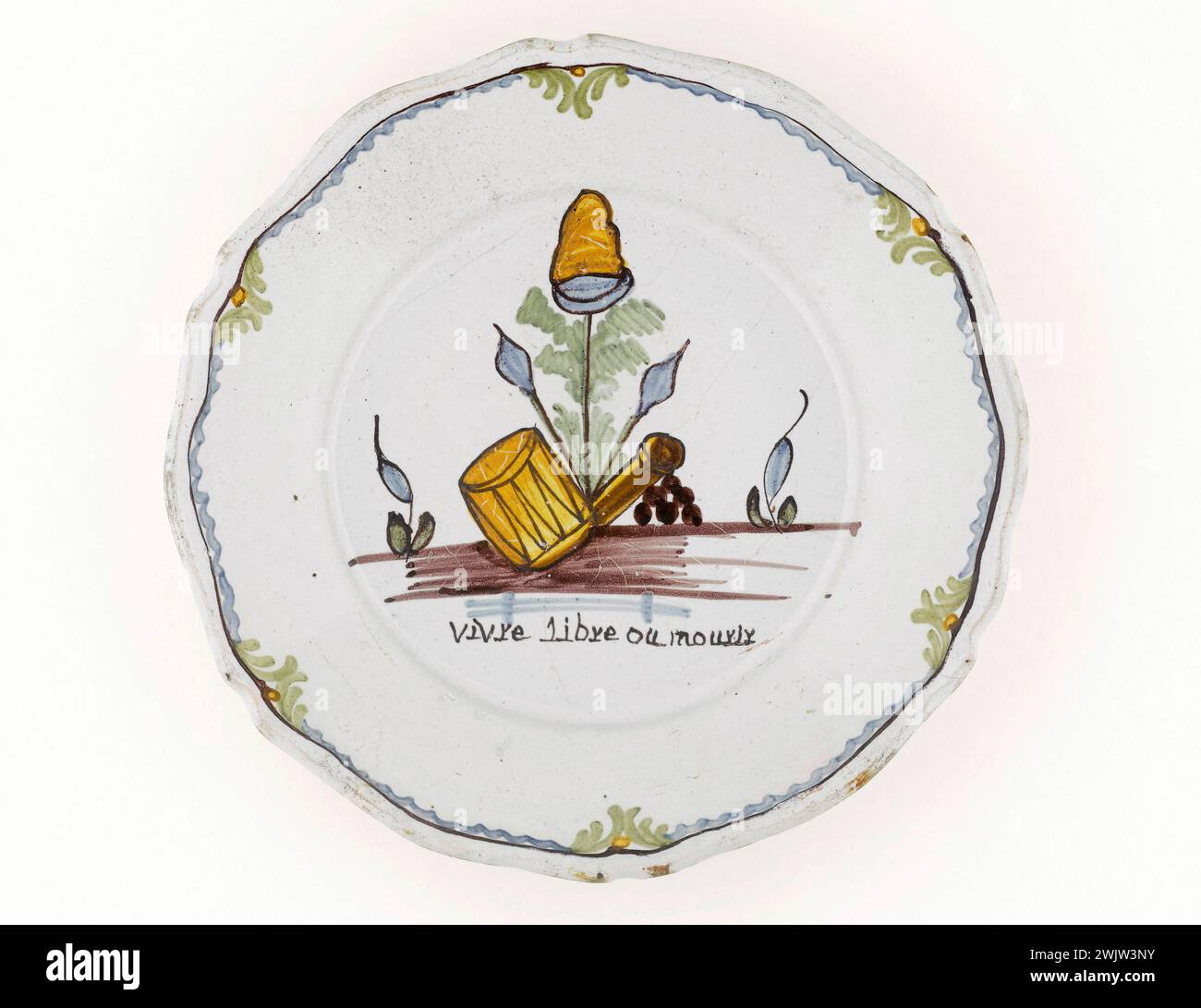 Anonymous. Plate. Earthenware. Paris, Carnavalet museum. 71478-50 ...