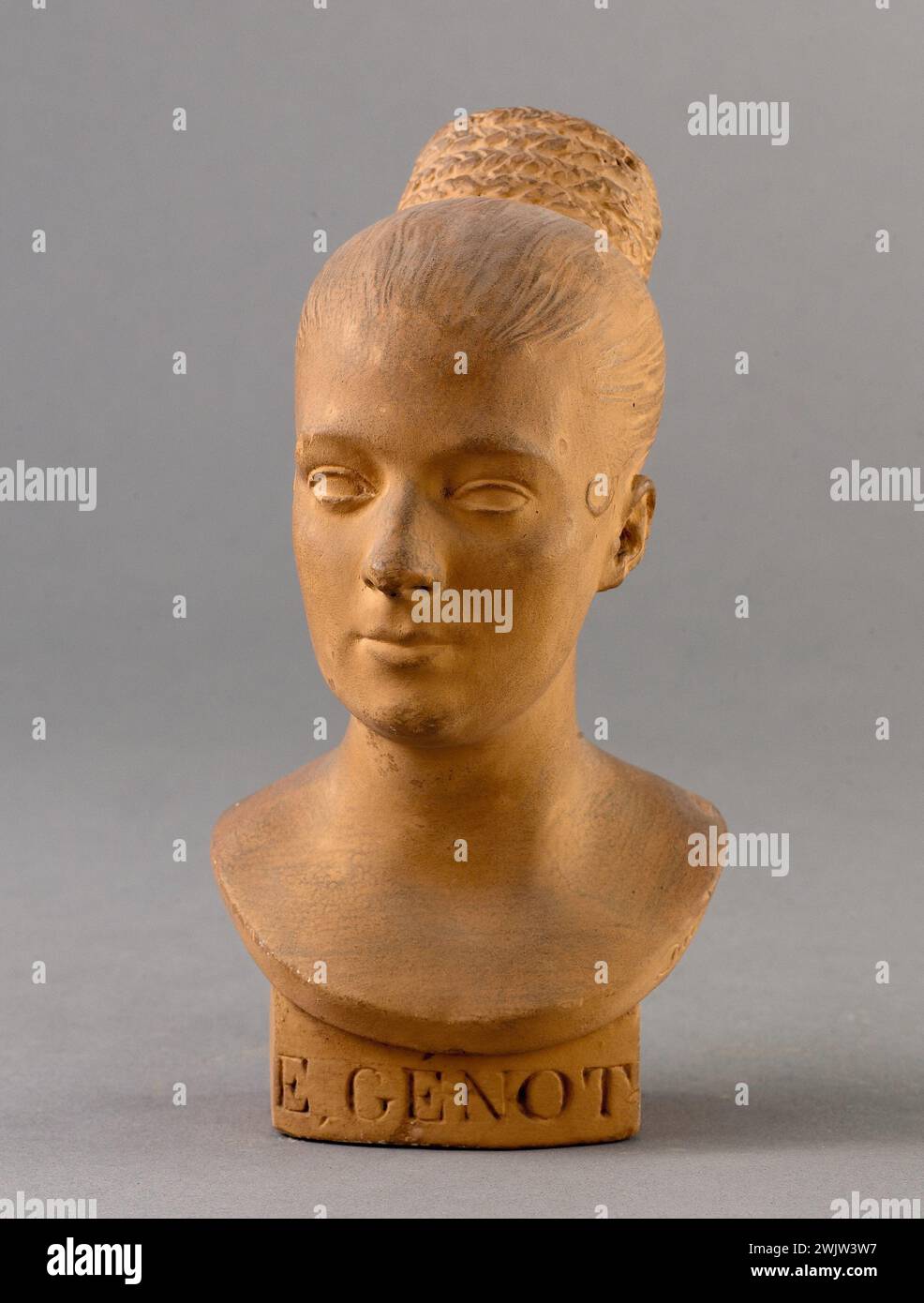 Jean-Pierre Dantan (1800-1869), said Dantan the young. Serious portrait ...