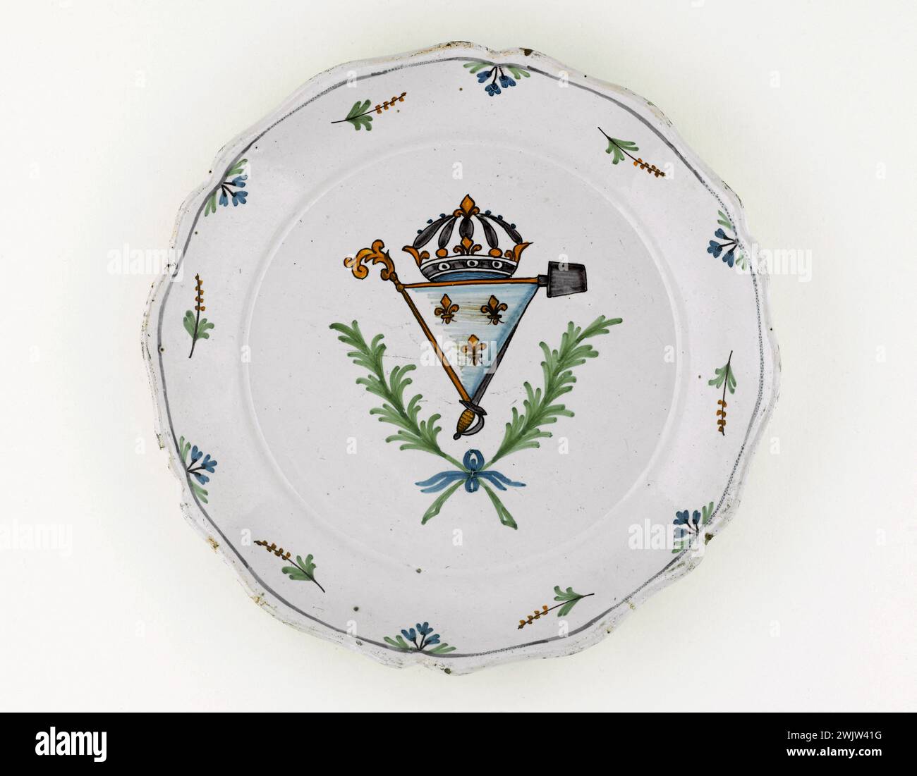 Anonymous. Plate. Earthenware. Around 1789. Paris, Carnavalet museum ...