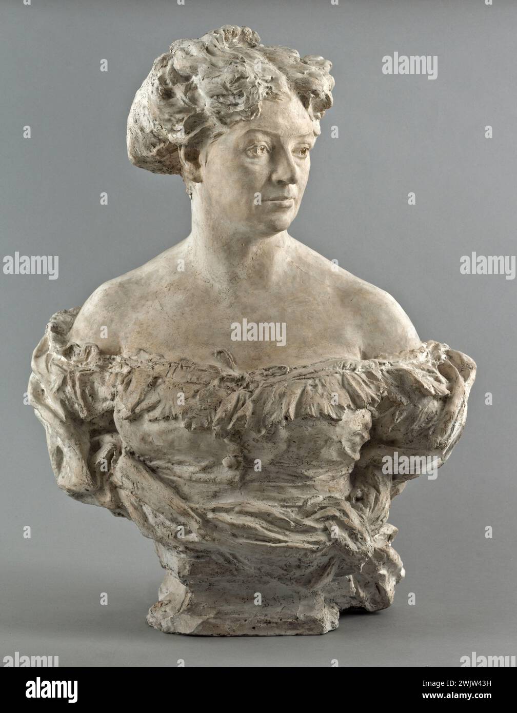 Jean-Baptiste Carpeaux (1827-1875). Bust of Ms. Alexandre Dumas fils ...