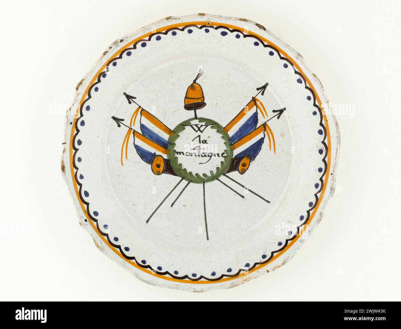 Anonymous. Plate. Earthenware. Paris, Carnavalet museum. 71478-56 ...