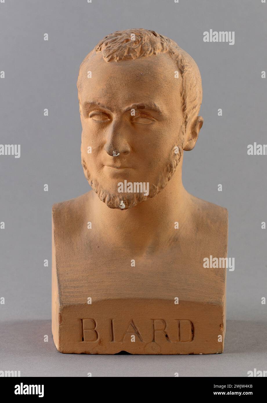 Jean-Pierre Dantan (1800-1869), said Dantan the young. Serious portrait ...