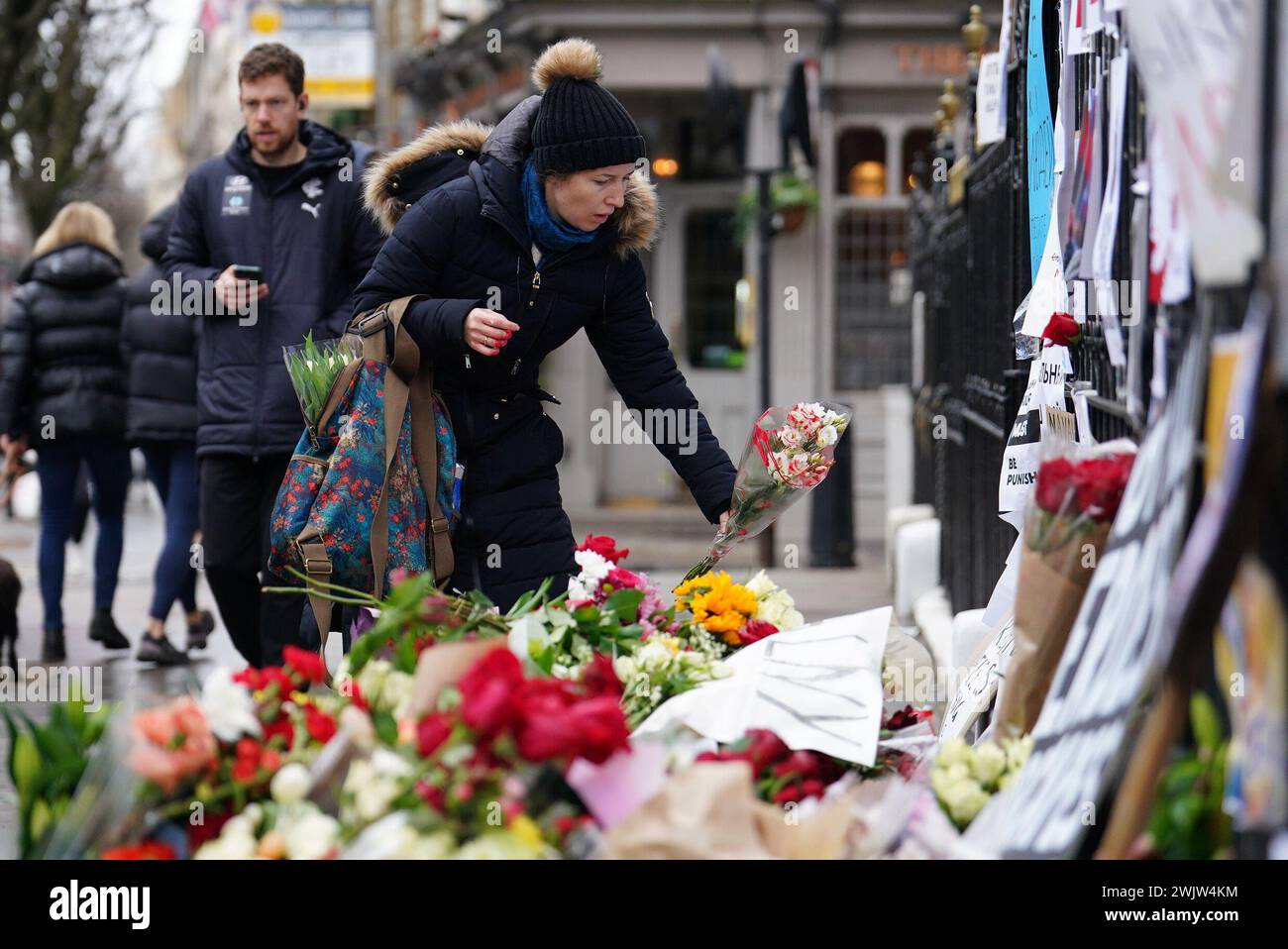 Floral tributes outside the Russian Embassy in London for jailed ...