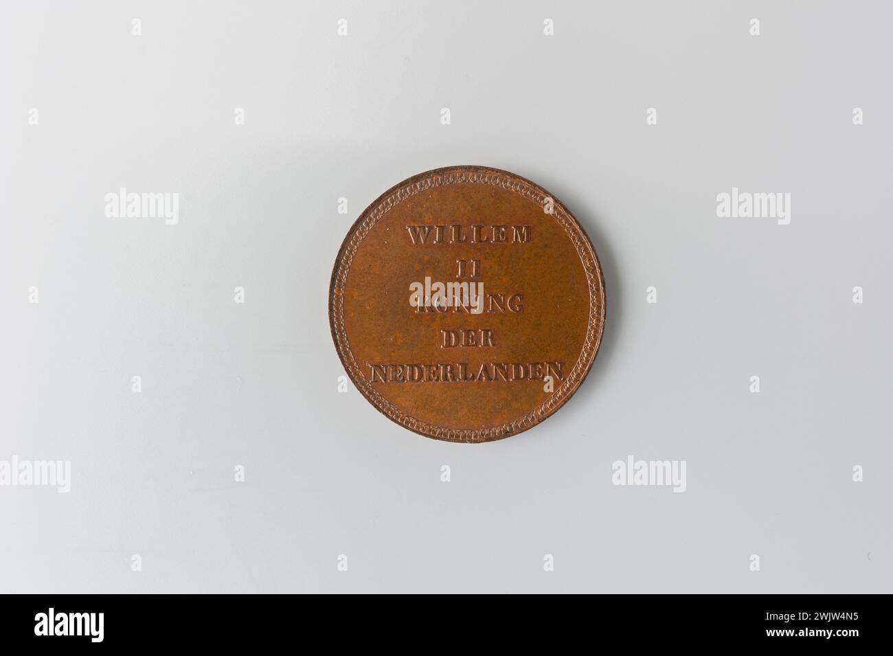 Carnavalet museum, medal collection Right a closed crown placed on two ...