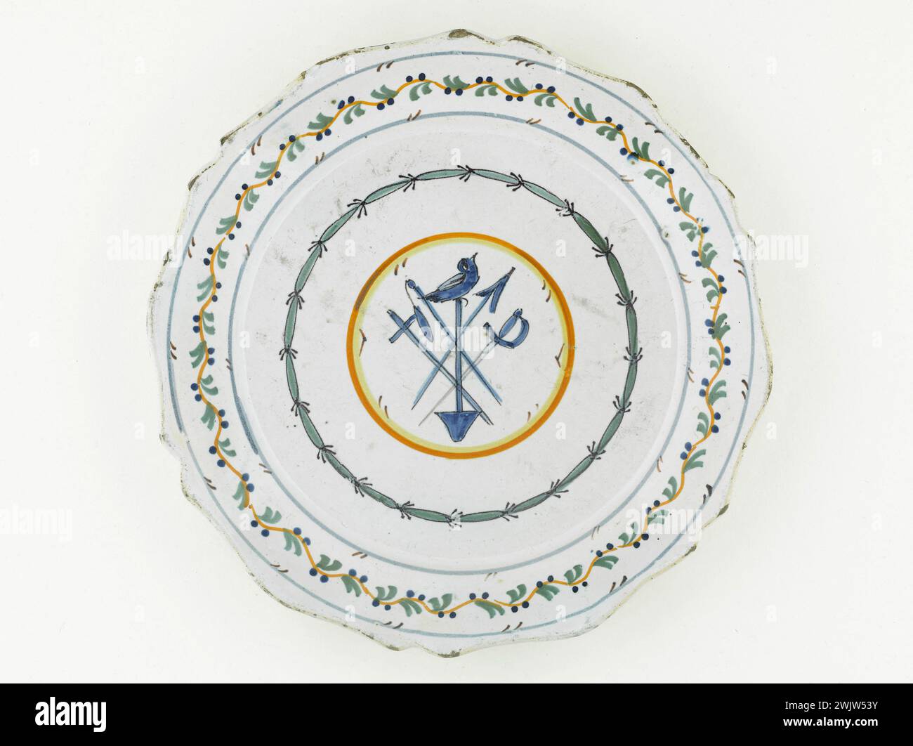 Anonymous. Plate. Earthenware. Paris, Carnavalet museum. 71478-20 ...