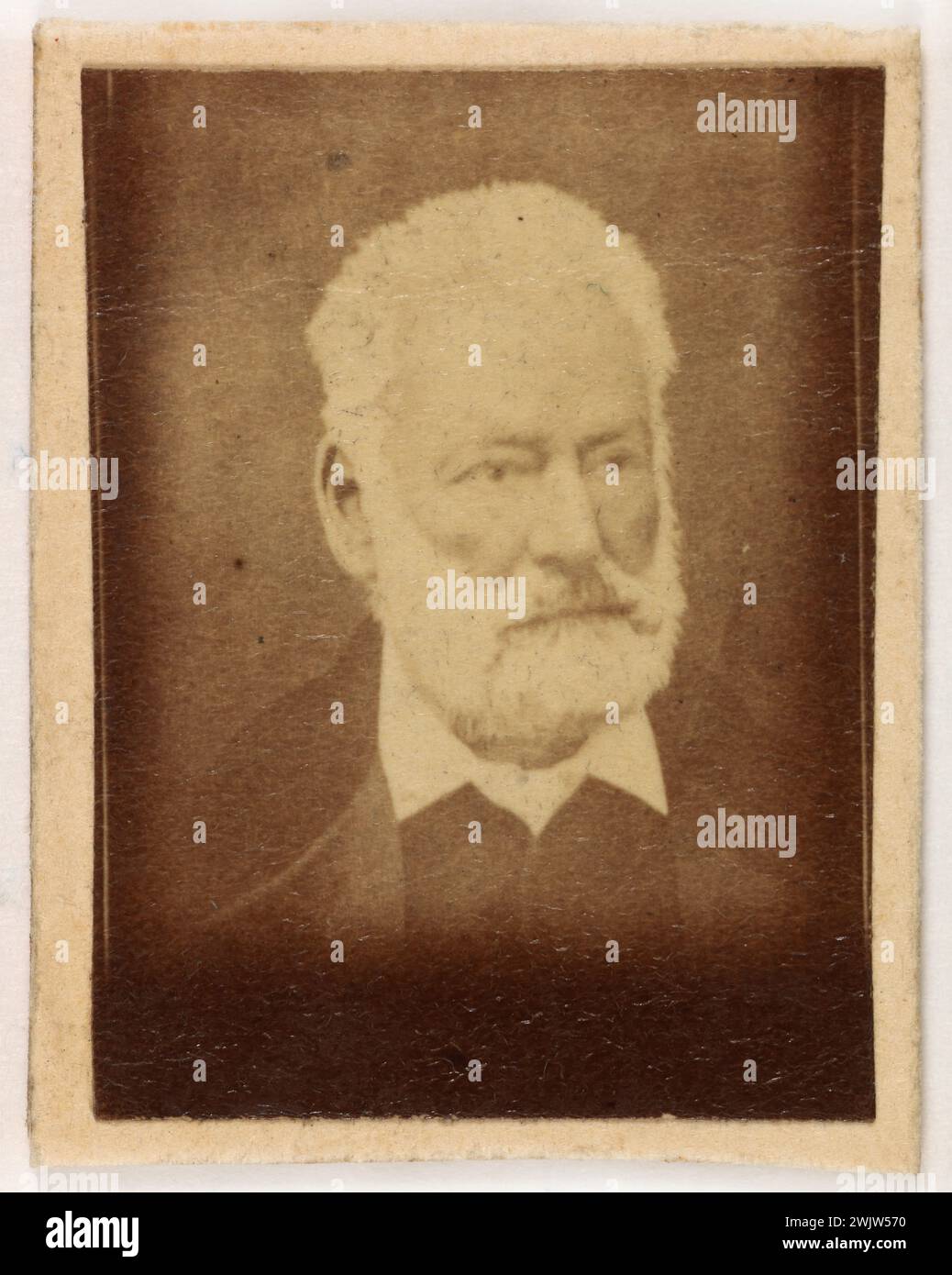 Lopez, J. M. "Victor Hugo". Albumin paper draw. 1877-1877. Paris, house ...