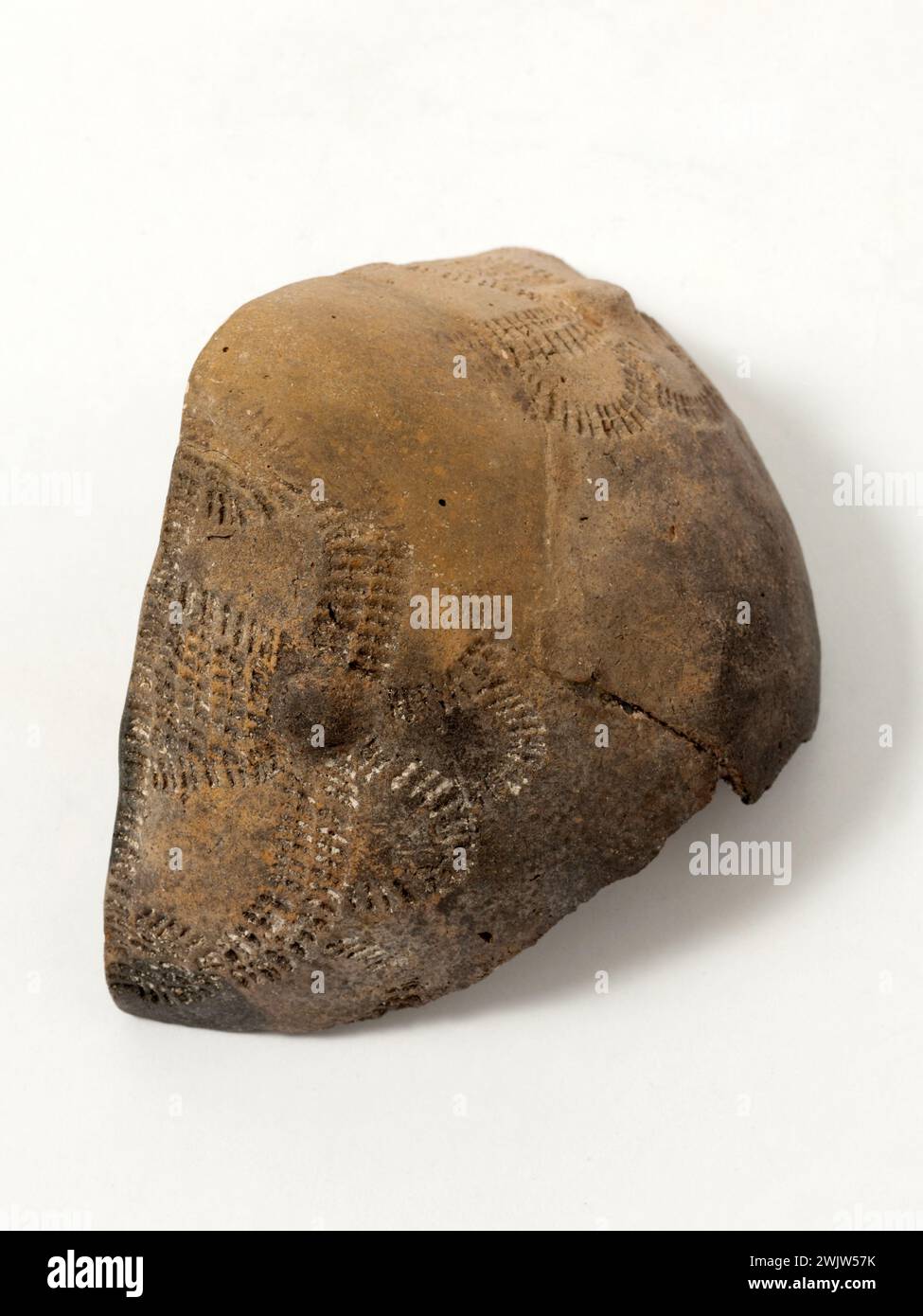 Fragment of container with angular edges 80. Terracotta. Neolithic ...