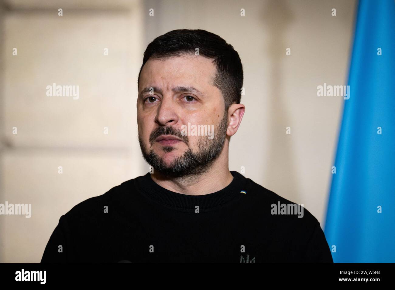 Paris, France. 17th Feb, 2024. Ukraine's President Volodymyr Zelensky ...