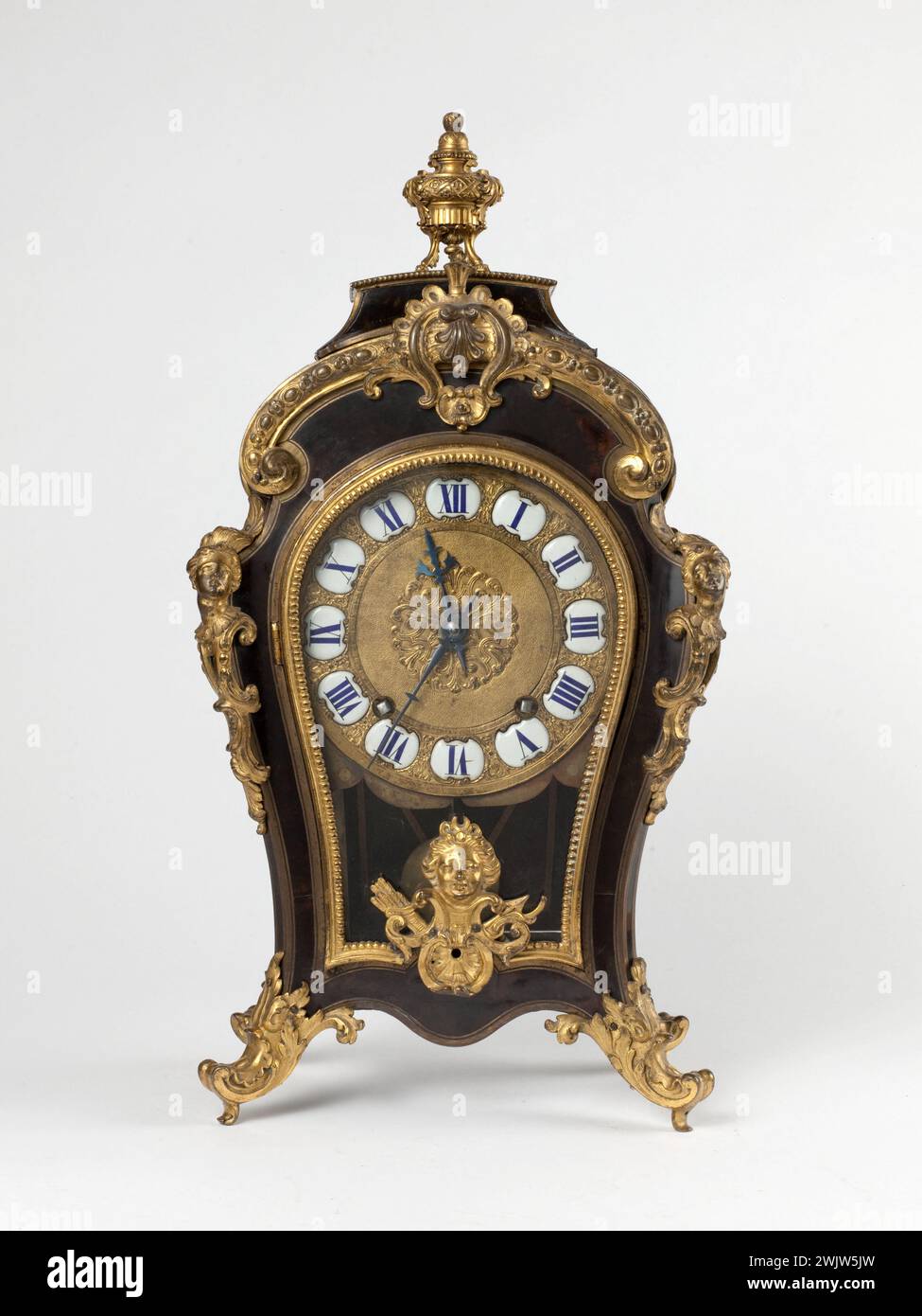 Anonymous. Pendulum with three looks. Building: wood; Placing of scales ...