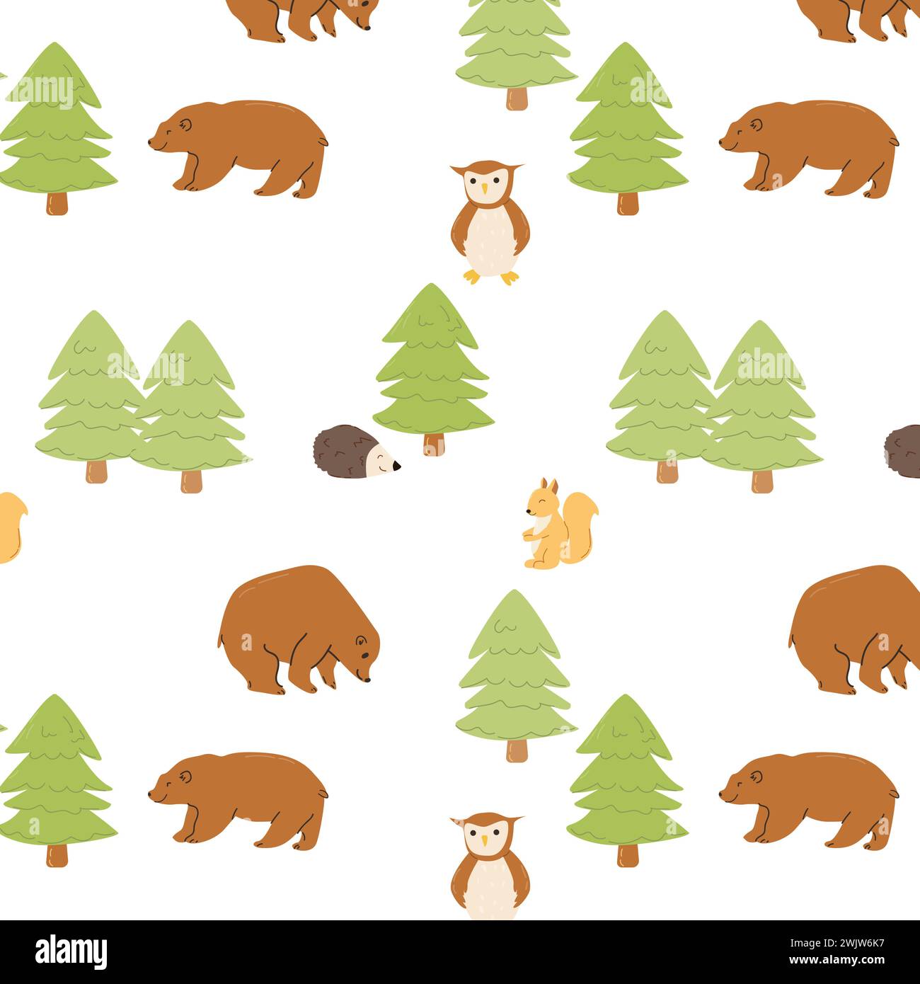 Woodland cartoon hi-res stock photography and images - Alamy