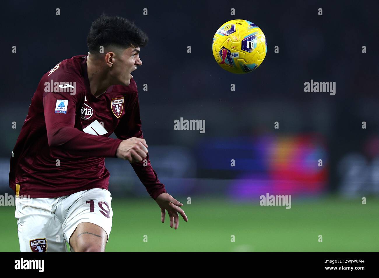 Torino, Italy. 16th Feb, 2024. Raoul Bellanova of Torino Fc in action ...