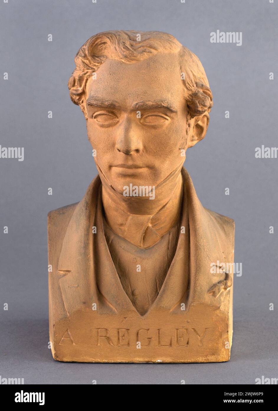 Jean-Pierre Dantan (1800-1869), known as Dantan young. Serious portrait ...