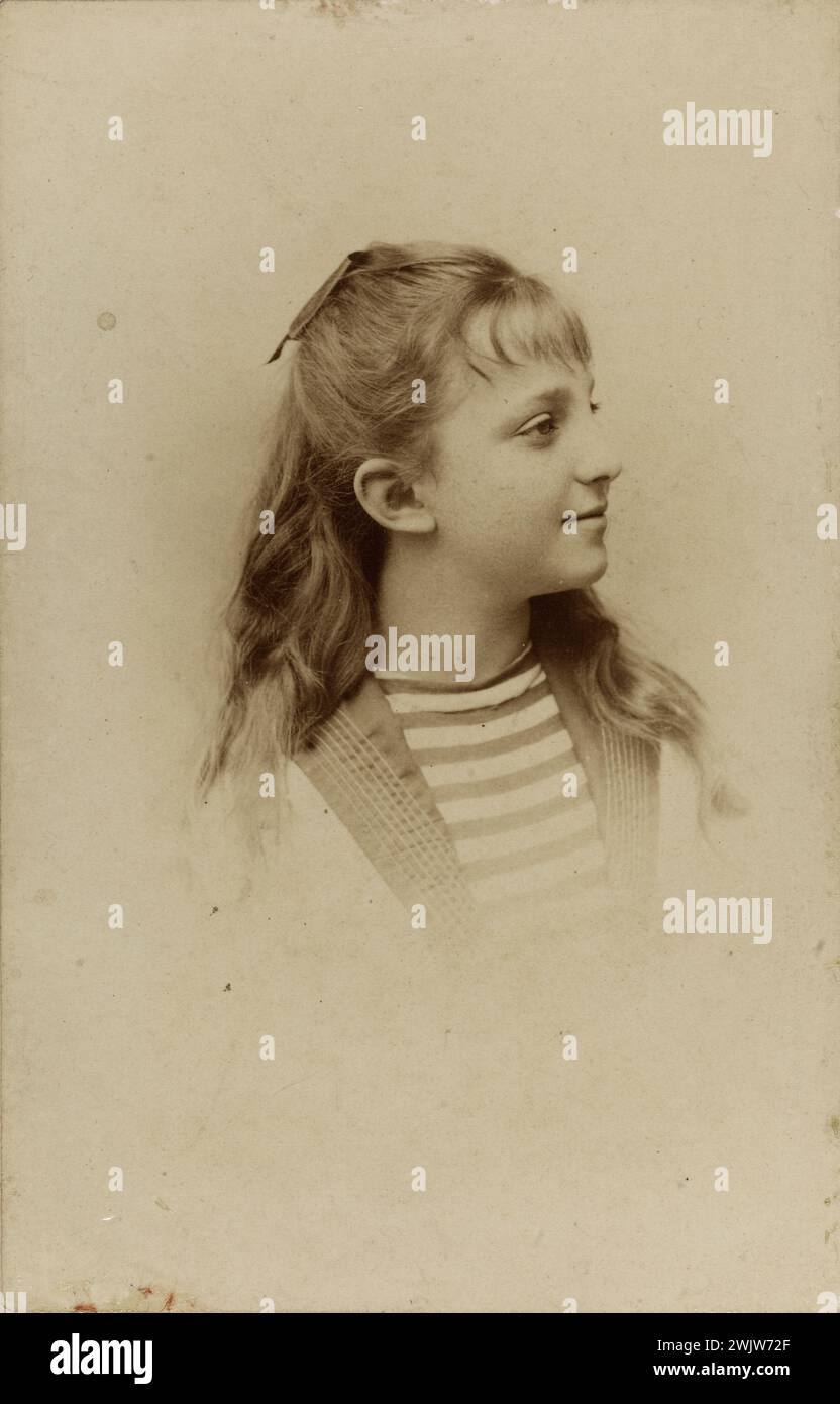 Nadar (1820-1910). Jeanne Hugo Child. Tax on albumin paper. 1880. Paris ...