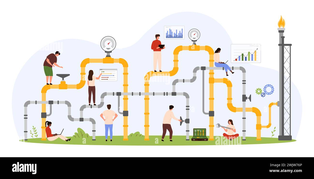 Gas pipeline inspection, maintenance service to check for leaks and ...