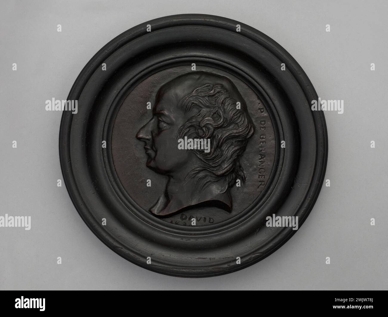 David d'Angers (1788-1856). "Pierre-Jean de Branger (1780-1857), French songwriter (profile ...