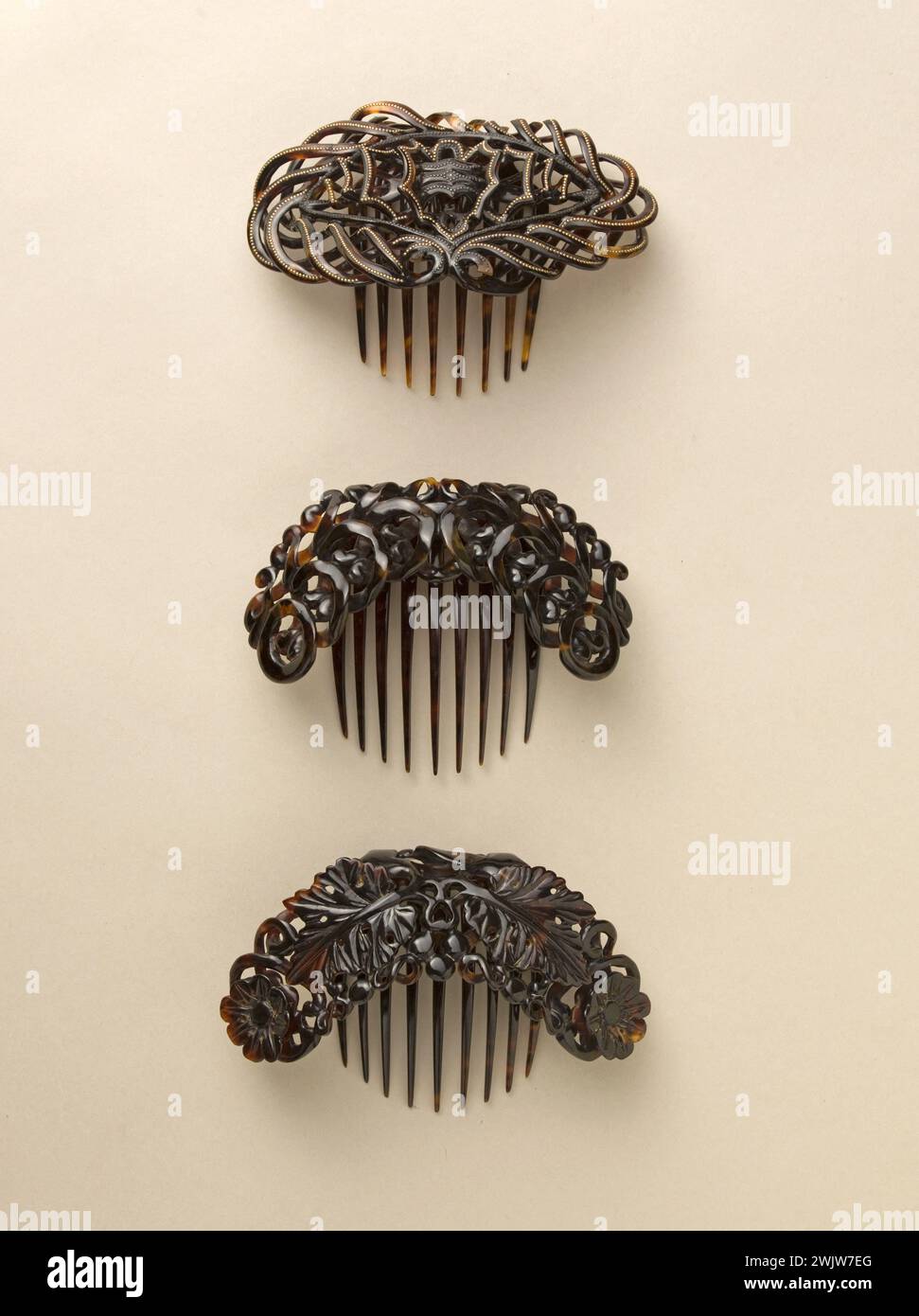 Standard combing of interlacing or plant patterns. Cut and sculpted ...