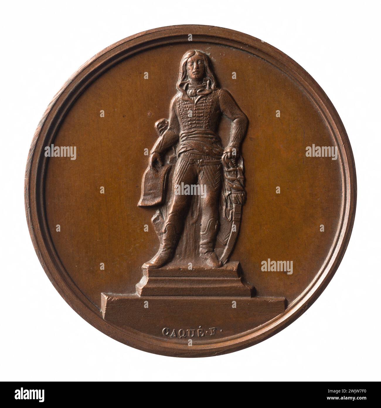 Auguste Caqué (1793-1881). "Inauguration of the statue of General ...