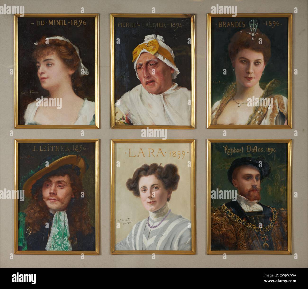 Ferrier, Gabriel (n.1847-10-27-D.1914-06-06), portrait of the actress ...