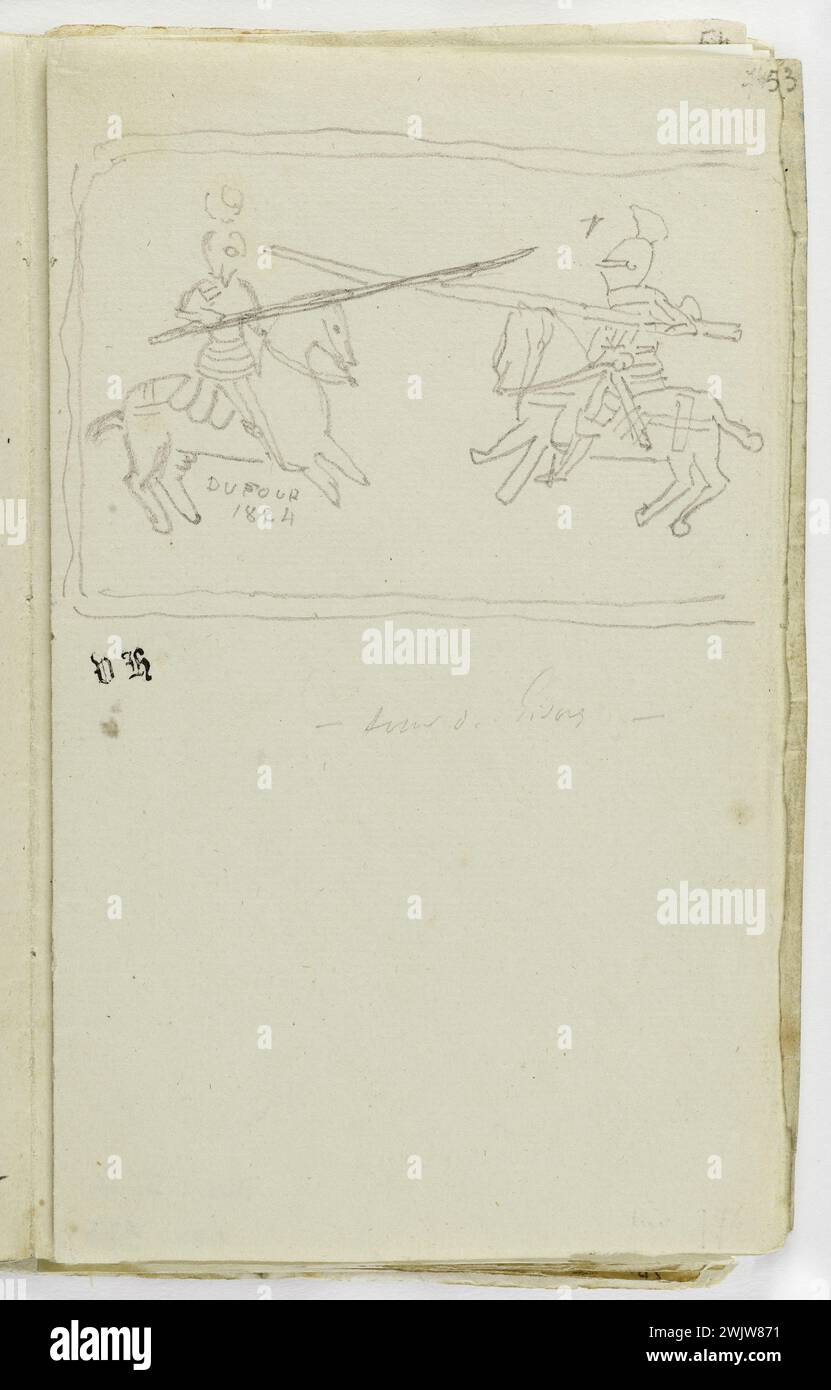 Victor Hugo (1802-1885). "Tour de Gisors". Graphite pencil on woven ...