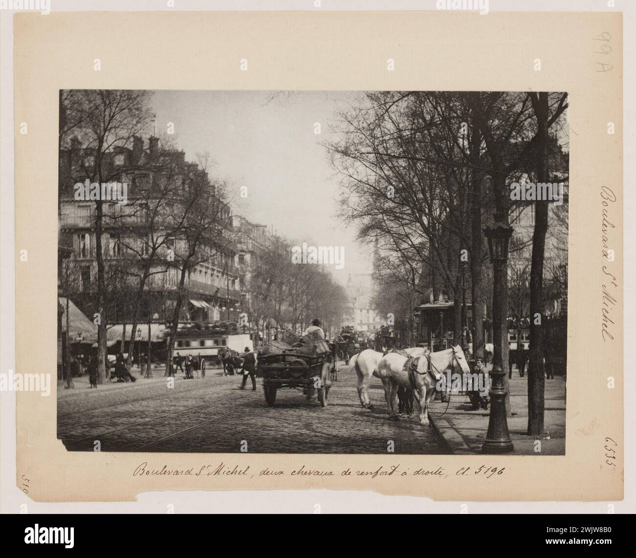 Blancard, Hippolyte (1843 - D.1924), horseshoe car circulating on the ...